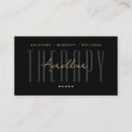 Minimal Massage Physical Therapist Black Wellness Business Card | Zazzle