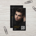 Minimal Modern Actor's Signature Headshot Business Card | Zazzle