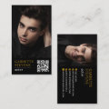 Minimal Modern Actor's Signature Headshot Business Card | Zazzle