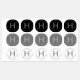 Minimal Modern Black Grey & White Waterproof Labels | Zazzle
