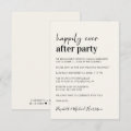 Minimal Modern Cream Wedding Reception Invitation | Zazzle