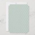 Minimal Modern Green Polka Dot First Birthday Invitation | Zazzle