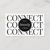 Minimal Modern Let's Connect QR Code Social Media Business Card | Zazzle