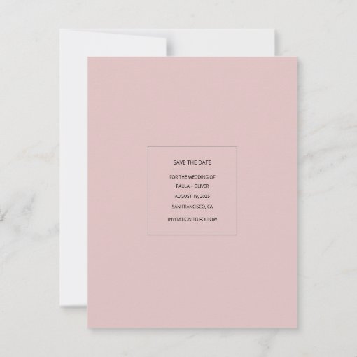 Minimal Modern Mini Calendar Save the Date Photo | Zazzle