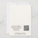 Minimal Modern QR Code Cream Wedding Reception Invitation | Zazzle