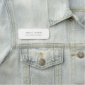 Minimal Modern Simple Clean White Professional Name Tag | Zazzle