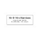 Minimal Modern Typography Mr Mrs Return Address Self-inking Stamp | Zazzle