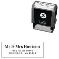 Minimal Modern Typography Mr Mrs Return Address Self-inking Stamp | Zazzle