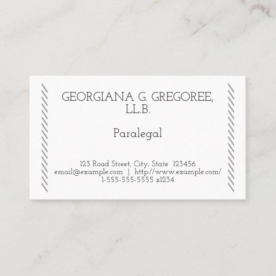 Minimal Paralegal Business Card | Zazzle.com