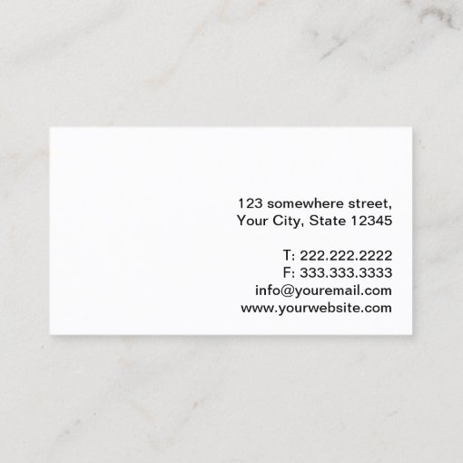 Minimal Plain White Translator Business Card | Zazzle