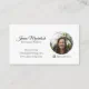 Minimal Portrait Picture Instagram Handle Business Card | Zazzle