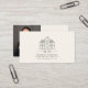 Minimal Real Estate Agent Monogram House Photo Business Card | Zazzle