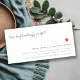 Minimal Red Heart Script Bridal Shower Invite | Zazzle