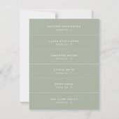 Minimal Sage Green Wedding Place Name Card | Zazzle