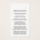 Minimal Script Memorial Photo Sympathy Prayer Card | Zazzle