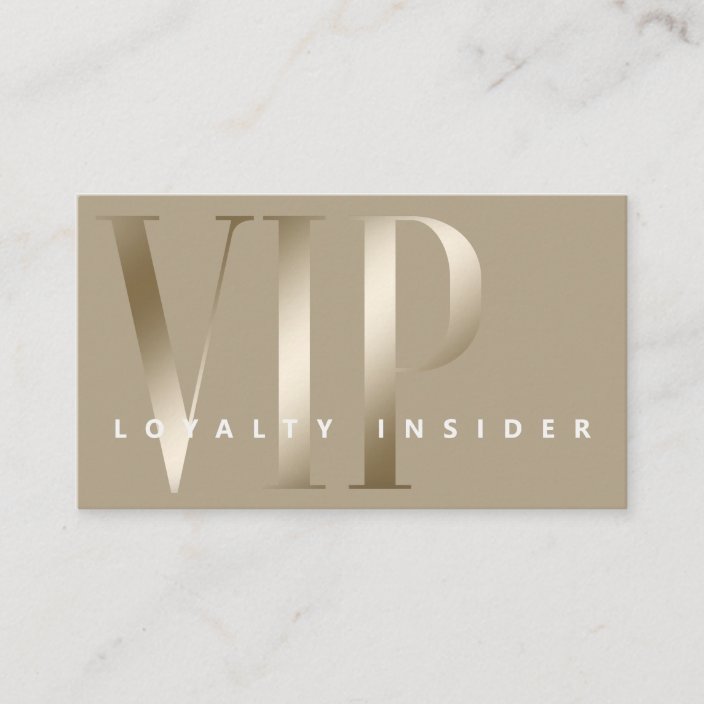 Minimal Sheer & Luxury Shine Gold VIP Loyalty Card | Zazzle