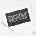 Minimal Techno - Sticker | Zazzle