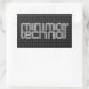 Minimal Techno - Sticker | Zazzle