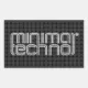 Minimal Techno - Sticker | Zazzle