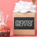Minimal Techno - Sticker | Zazzle