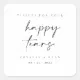 Minimal Tissue Wedding Favor Happy Tears Stickers | Zazzle