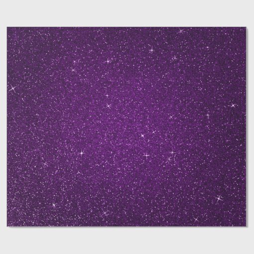 Minimal Ultra Violet Purple Glitter Eggplant Grape Wrapping Paper | Zazzle