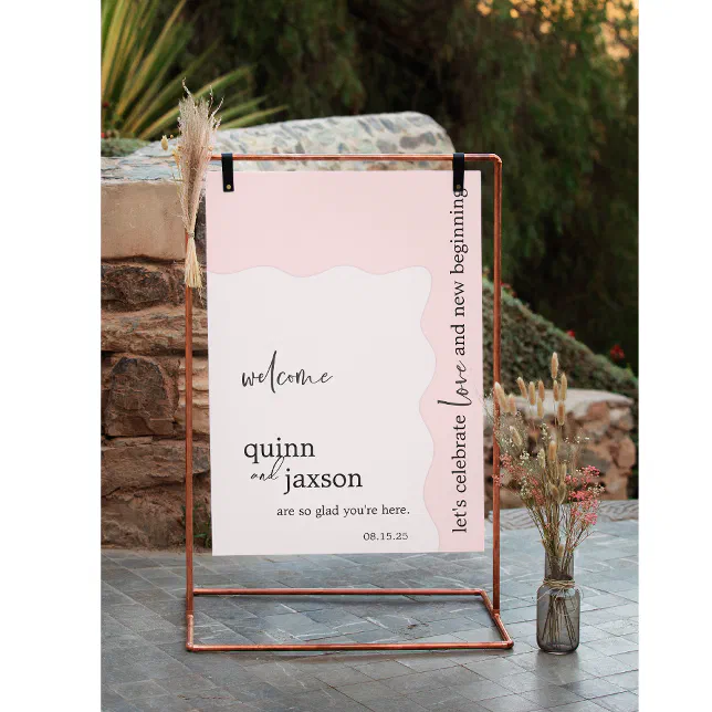 Minimal Wedding Welcome Sign | Zazzle