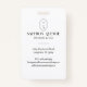 Minimal White ID Custom Monogram Logo & Photo Badge | Zazzle