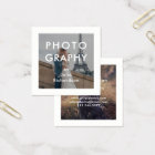 Elegant White Overlay Professional Photographer Business Card | Zazzle.com