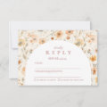 Minimal Wildflower Frame Graduation RSVP Card | Zazzle