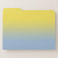 Minimal Yellow to Light Blue Gradient File Folder | Zazzle