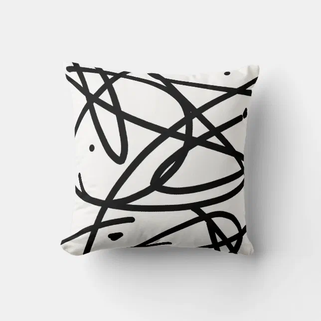 Minimalism Abstract Art Pattern Pillow Cushion | Zazzle