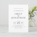 Minimalist 3 Photos on reverse QR Code Wedding Invitation | Zazzle
