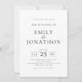 Minimalist 3 Photos on reverse QR Code Wedding Invitation | Zazzle