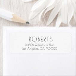 Minimalist Address Label | Zazzle
