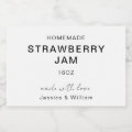 Minimalist and Chic Handwriting Script Food Label | Zazzle