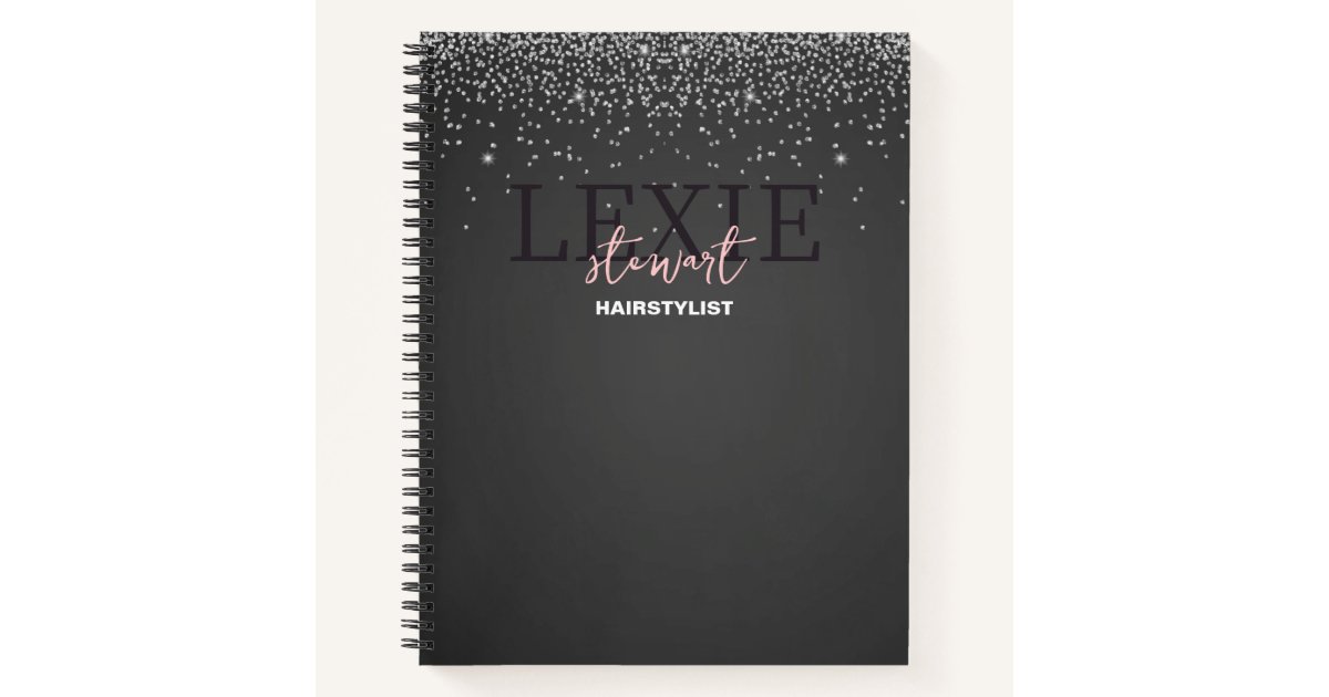 Minimalist and Elegant Hair Stylist Notebook | Zazzle