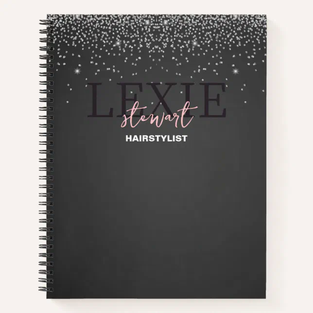 Minimalist and Elegant Hair Stylist Notebook | Zazzle