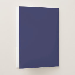 Minimalist And Modern Navy Blue Pocket Folder | Zazzle