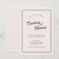 Minimalist and simple scalloped border invitation | Zazzle