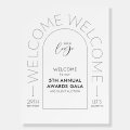 Minimalist Arch Corporate Event Gala Welcome Sign | Zazzle