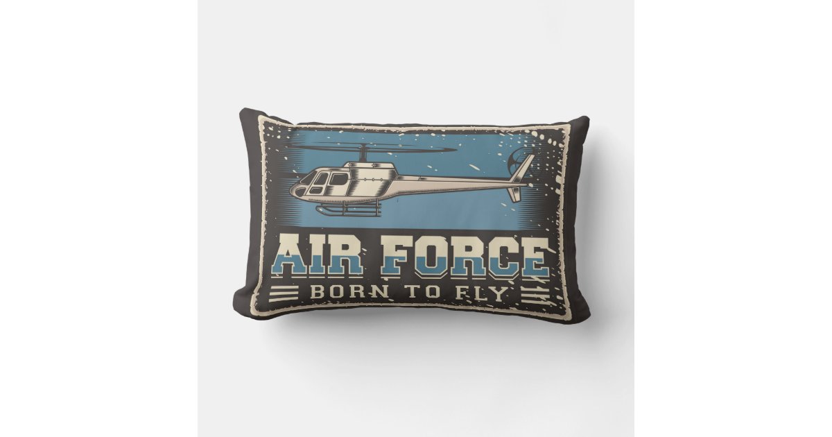 Minimalist Aviation Blue Throw Pillow | Zazzle