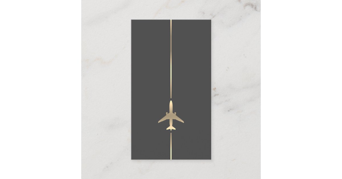 Minimalist Aviation Business Card | Zazzle