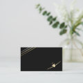 Minimalist Aviation Gold Jet Business Card | Zazzle