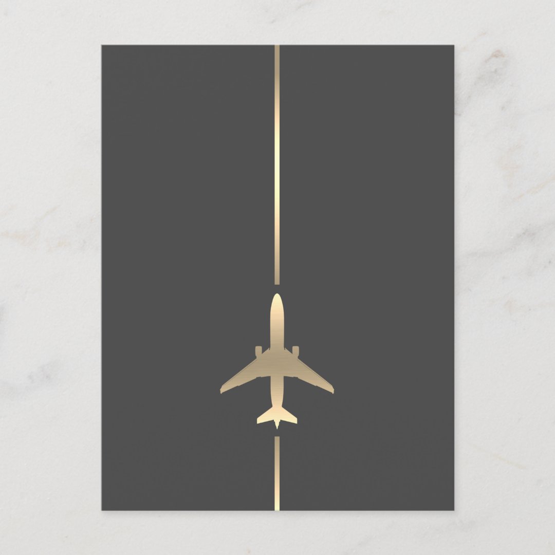 Minimalist Aviation Post Card | Zazzle
