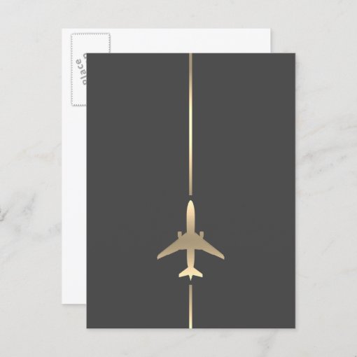 Minimalist Aviation Post Card | Zazzle