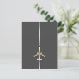 Minimalist Aviation Post Card | Zazzle