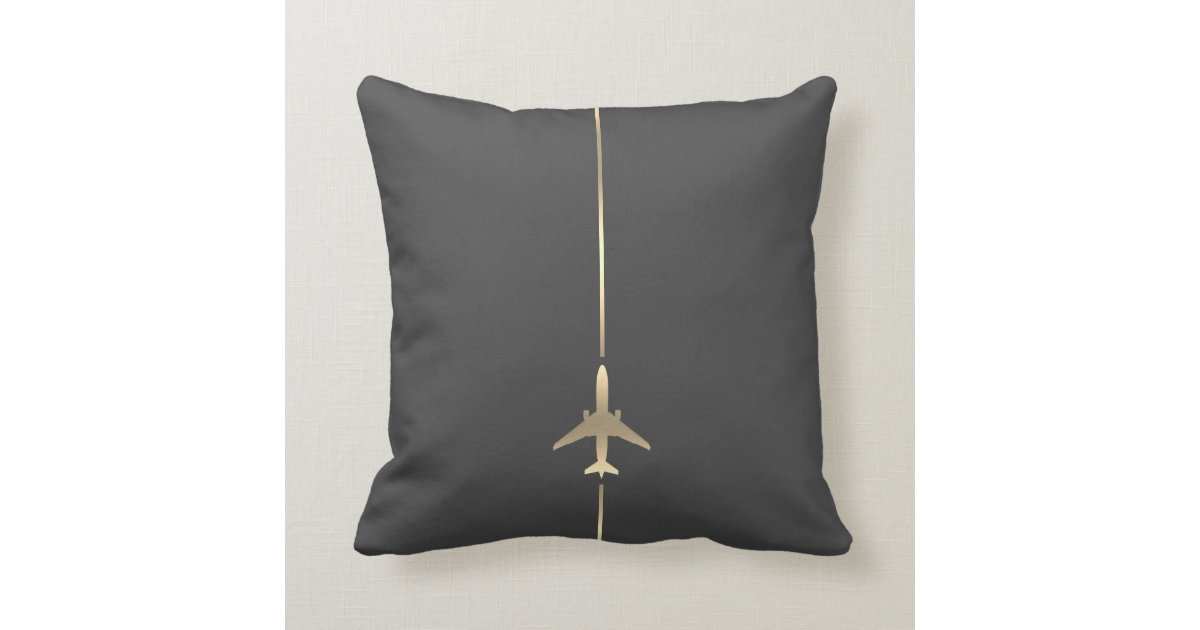 Minimalist Aviation Throw Pillow | Zazzle.com