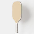 Minimalist beige sand plain solid color elegant pickleball paddle | Zazzle