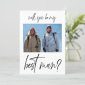 Minimalist Best Man Proposal | Zazzle